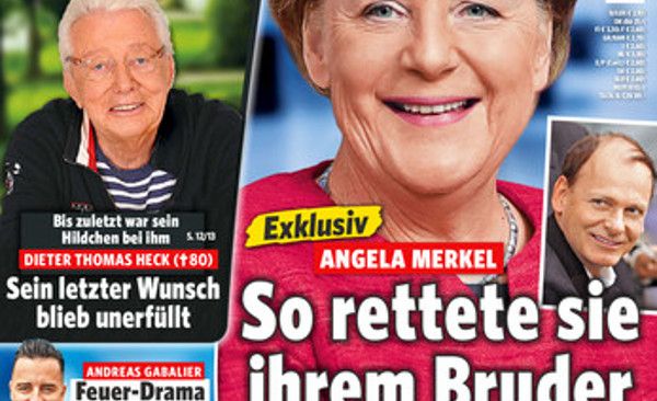 Angela Merkel a sauvé la vie de son frère (photo)