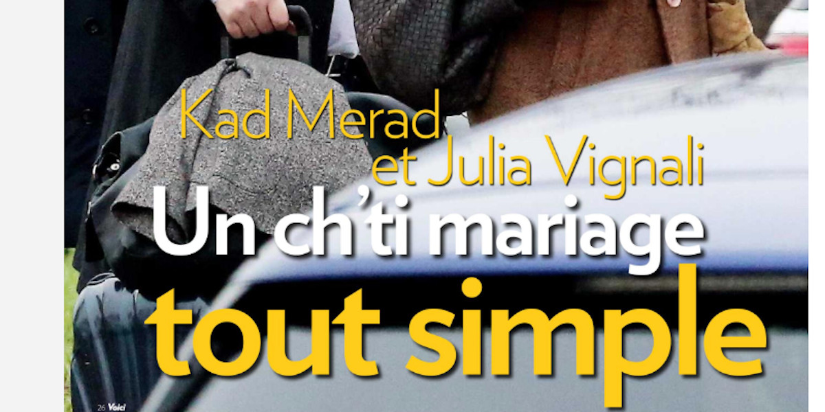 Kad Merad et Julia Vignali, leur mariage secret à Mary