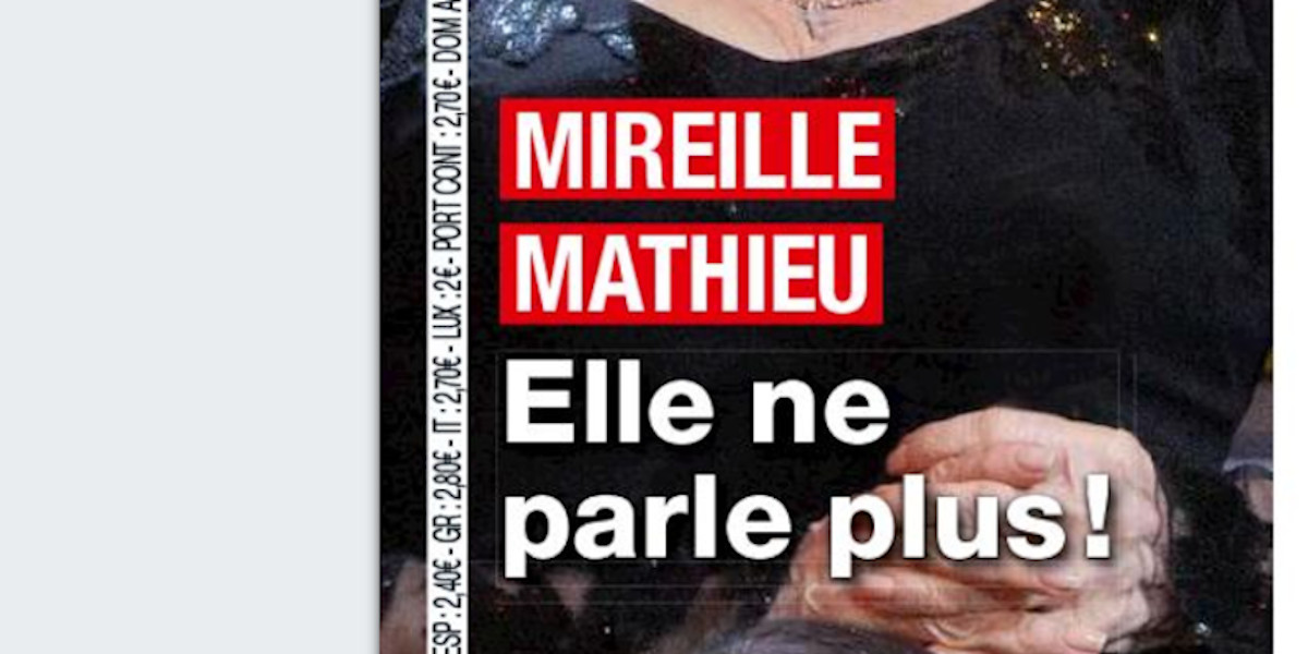Mireille Mathieu dans une bulle - Elle ne parle plus, révélation sur ...