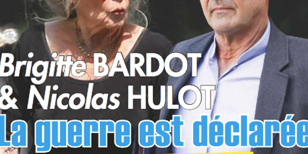 La guerre est déclarée entre Brigitte Bardot et Nicolas Hulot (photo)