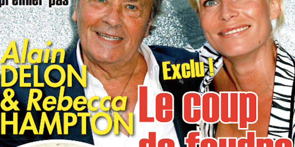 Rebecca Hampton "charme" Alain Delon - Face à de sombres critiques, sa ...